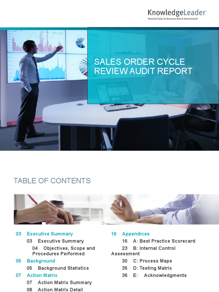 Sales Order Cycle Review Report | PDF | Internal Control | Sales