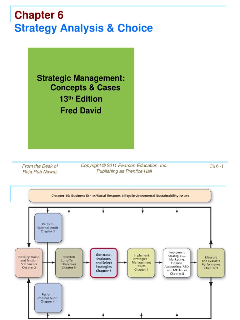 Strategy Analysis & Choice: Strategic Management: Concepts & Cases 13 ...