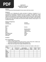 pH Testing of Household Substances | PDF | Ph | Acid