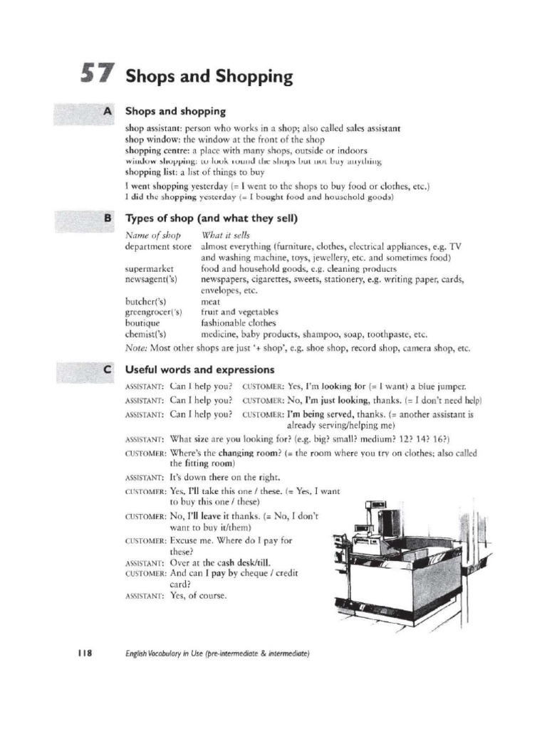 Vocabulary in Use - Shopping | PDF