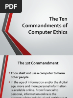 The-Ten-Commandments-of-Computer Ethics | PDF | Copyright | Software