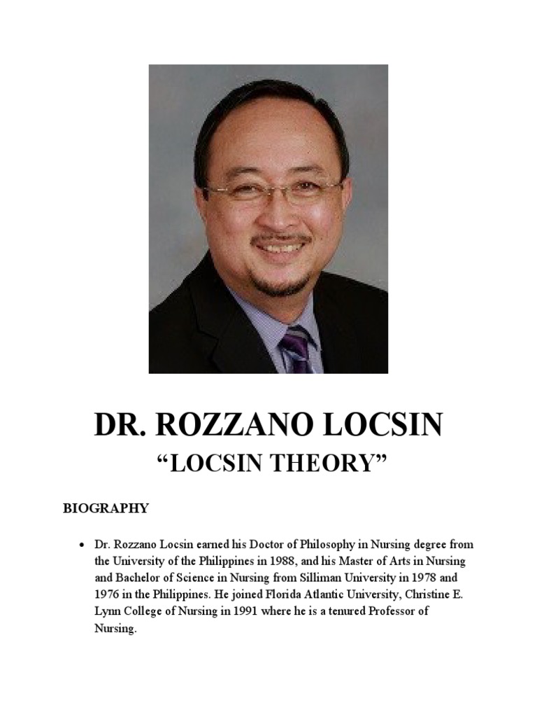 Rozzano Locsin | PDF | Health Sciences