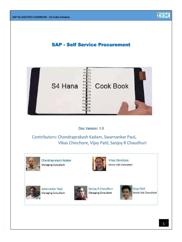 Cookbook Sap Self Service Procurement PDF | PDF | Sap Se | Procurement
