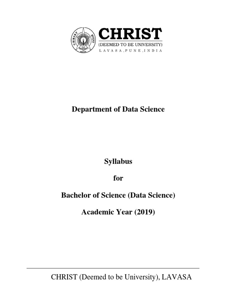 BSC Data Science Syllabus V6 - 20190528061619 PDF | PDF | Conceptual ...