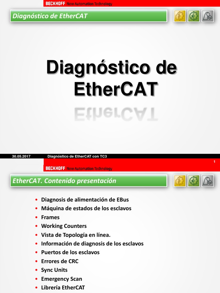 09 Diagnosis de EtherCAT PDF | PDF | Bienes manufacturados | Electrónica