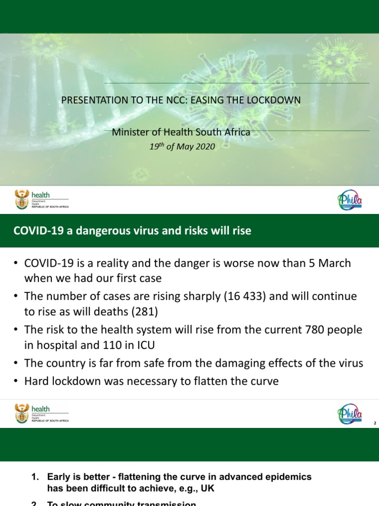 Mkhize Presentation May 2020 | PDF | Medical Specialties | Health Care