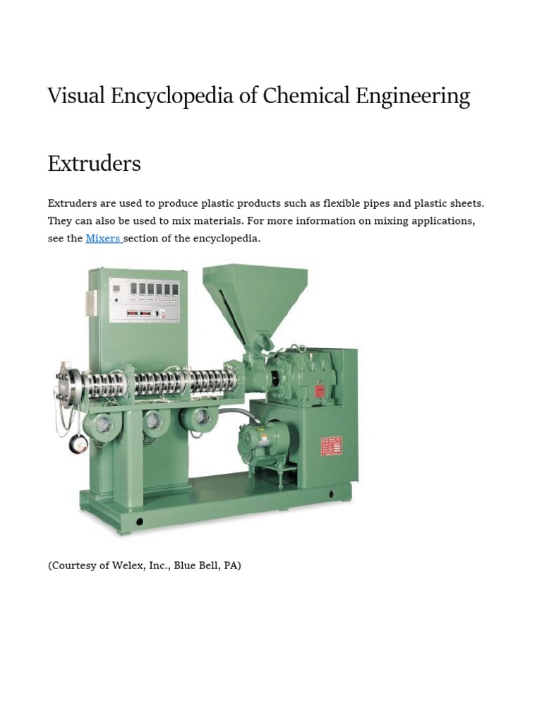 Extruders | PDF | Extrusion | Screw