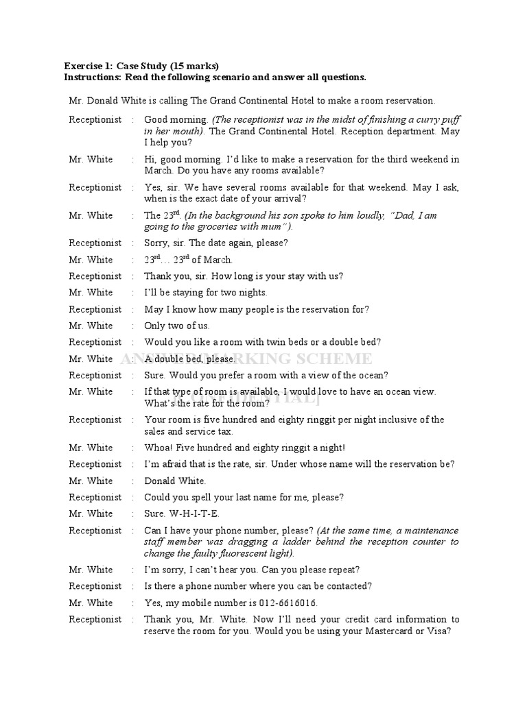 Communication Case Studies Guide | PDF | Nonverbal Communication ...