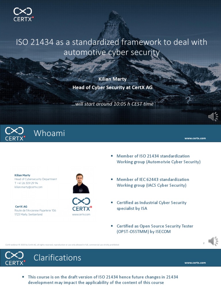 ISO 21434 As A Standardized Framework To Deal With Automotive Cyber ...