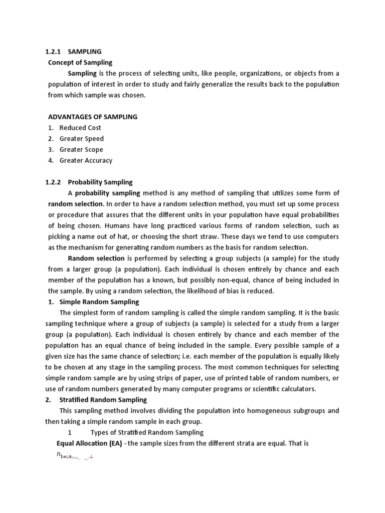 Sampling Techniques2 | PDF | Sampling (Statistics) | Sample Size Determination