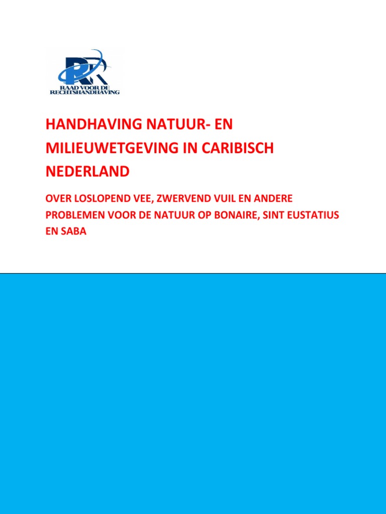 Eind-rapport-Handhaving-natuur-en-milieu-wetgeving BONAIRE, SINT ...