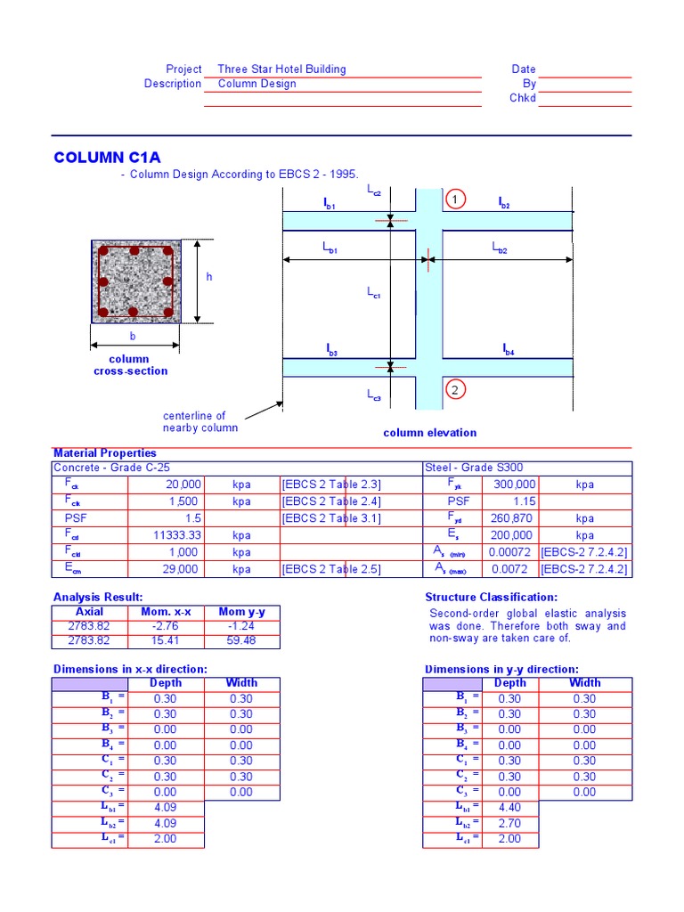 Column-Design Ethiopian | PDF | Buckling | Solid Mechanics