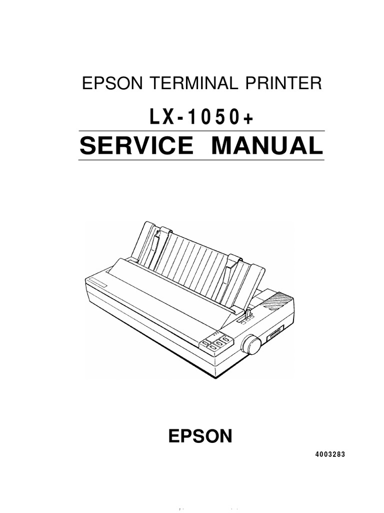 Service Manual: Epson Terminal Printer | PDF | Printed Circuit Board ...