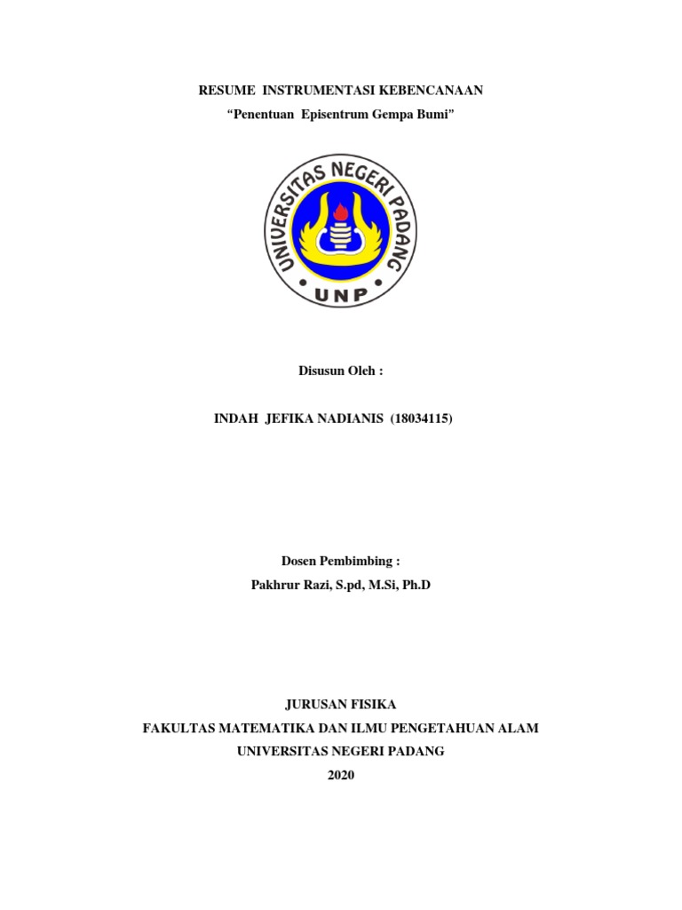 Penentuan Episentrum Gempa | PDF