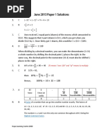 July 2021 Csec Maths Paper 1 | PDF