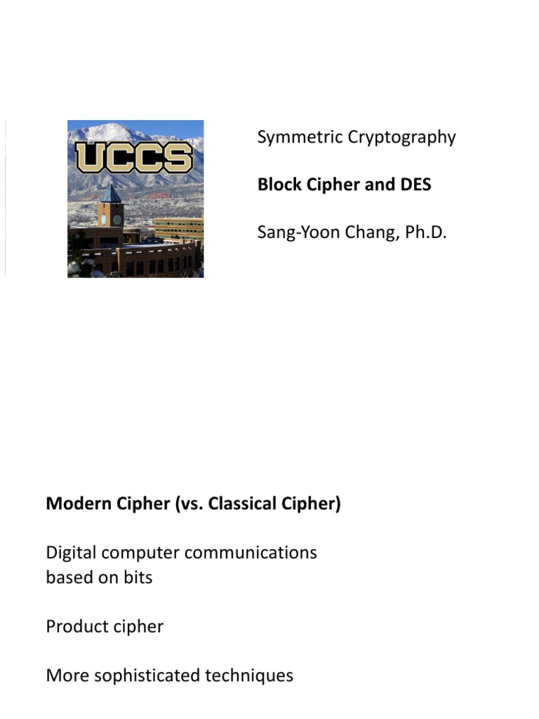 Block Cipher and Des | PDF | Cipher | Cryptography