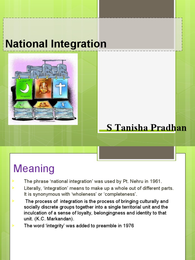 National Integration | PDF | Multiculturalism | Asia