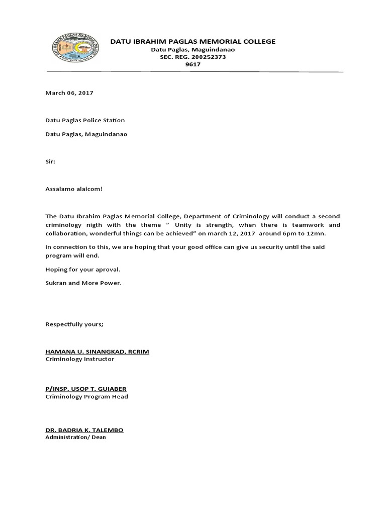 Datu Ibrahim Paglas Memorial College | PDF