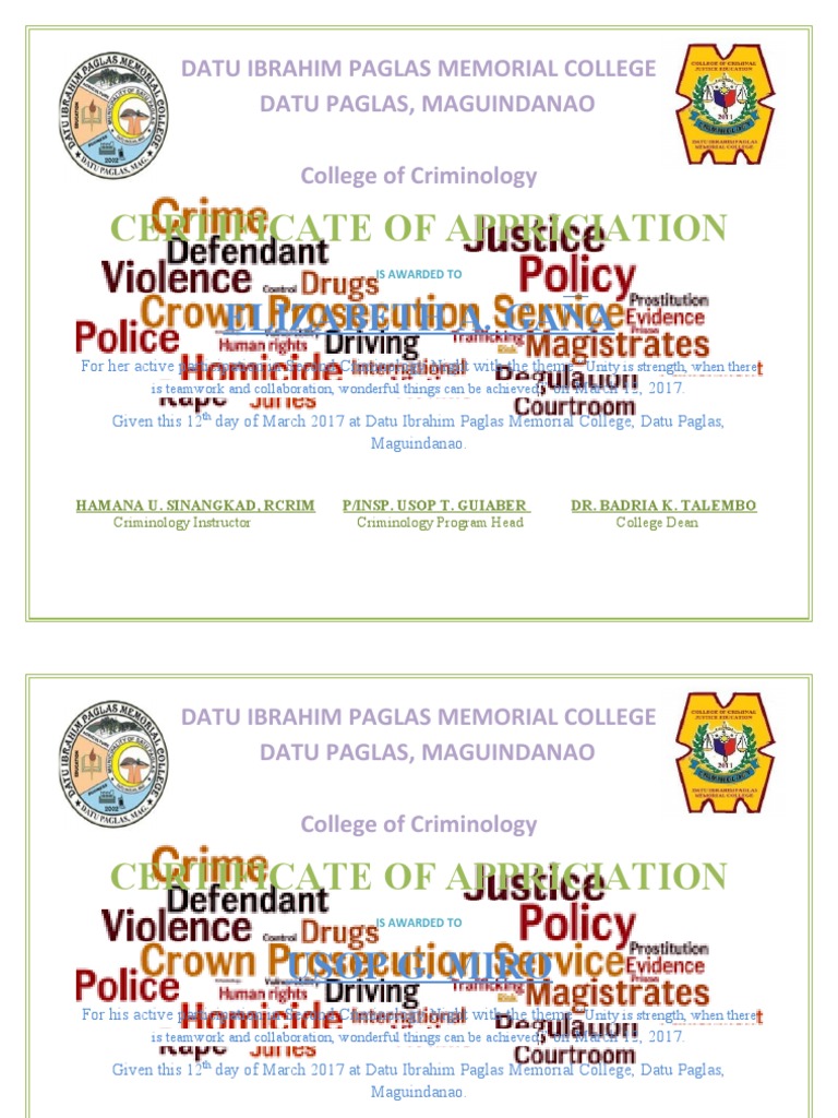 Datu Ibrahim Paglas Memorial Colleg1 | PDF