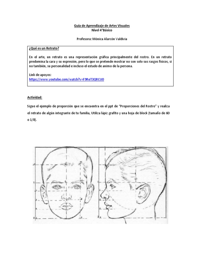 Guía Proporciones Del Rostro | PDF