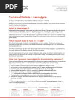 Haemolysed or Clotted Samples 1 | PDF | Assay | Red Blood Cell