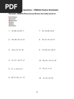 BODMAS Questions Grade6 | PDF
