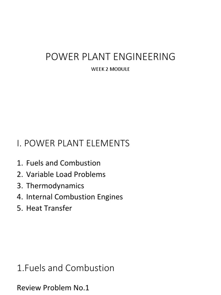 Power Plant Engineering Module | PDF | Gas Turbine | Engines