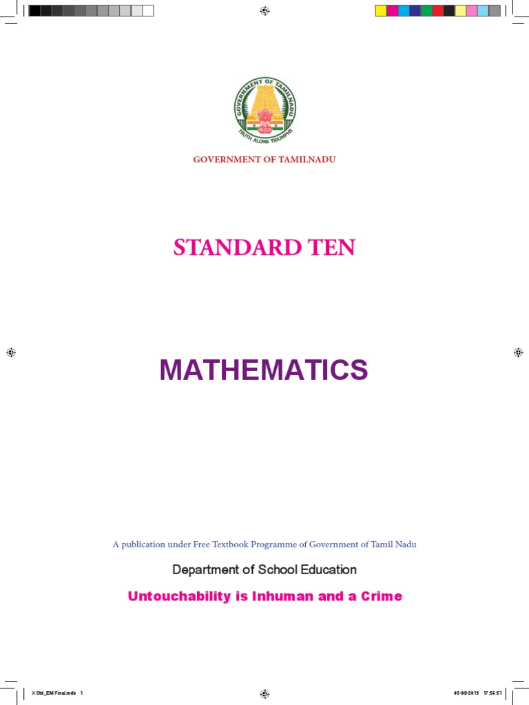Tamil Nadu State Board Textbooks - Samacheer Kalvi Books - Class 10 ...