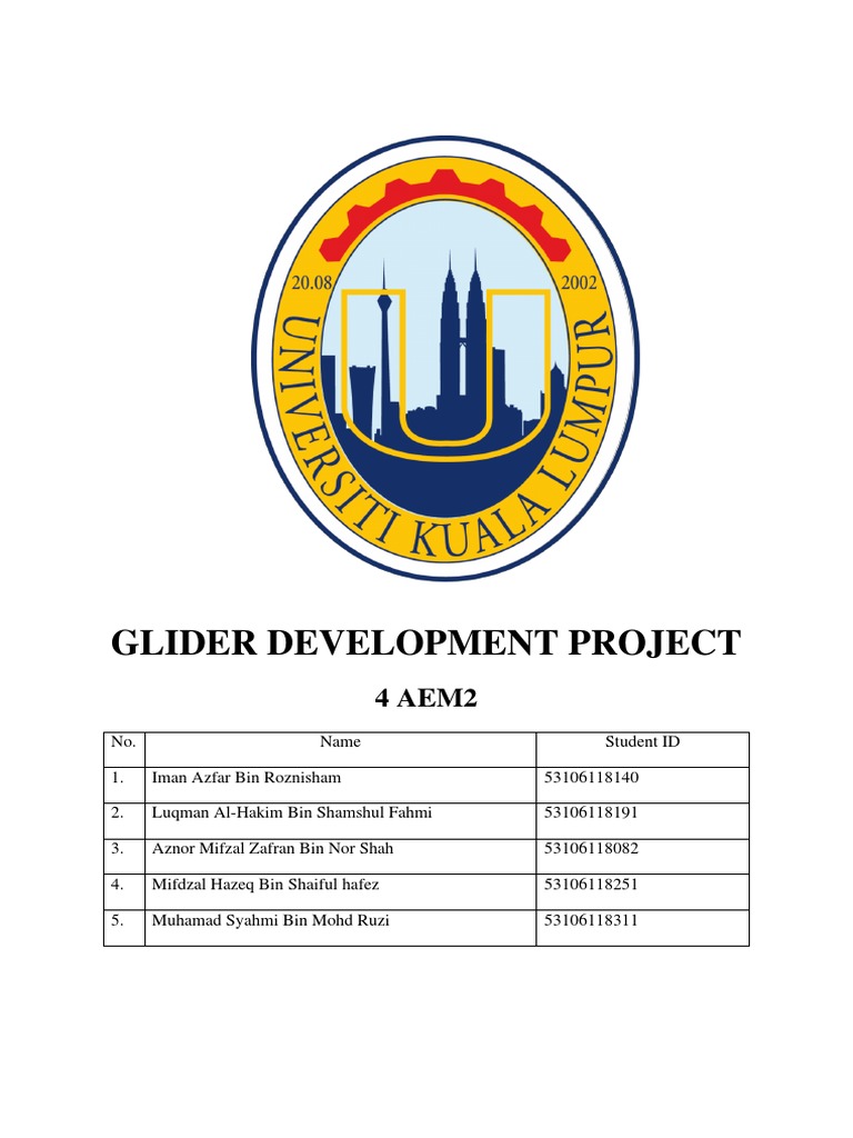 Glider Development Project | PDF | Glider (Sailplane) | Flight
