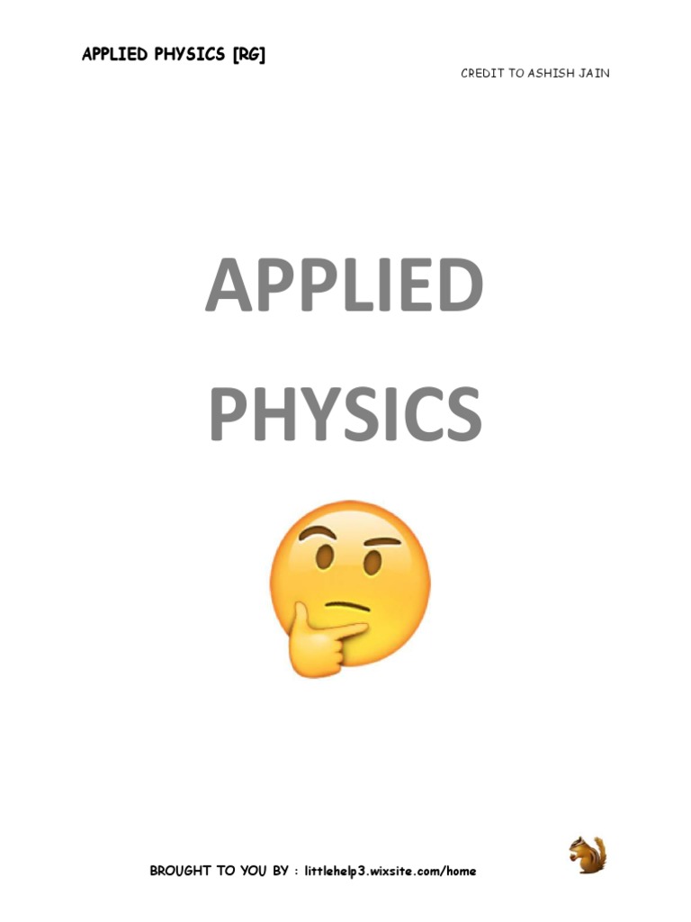Applied Physics | PDF | Physics | Physical Sciences