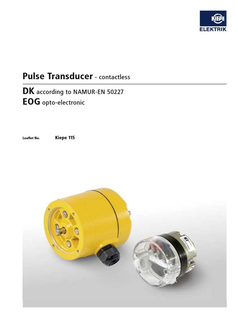 Contactless Pulse Transducers Overview | PDF | Manufactured Goods ...