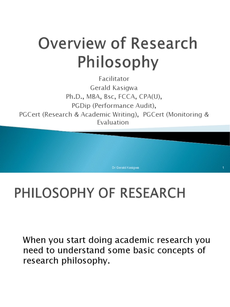 Research Methodology and Philosophy | PDF | Scientific Method | Inquiry