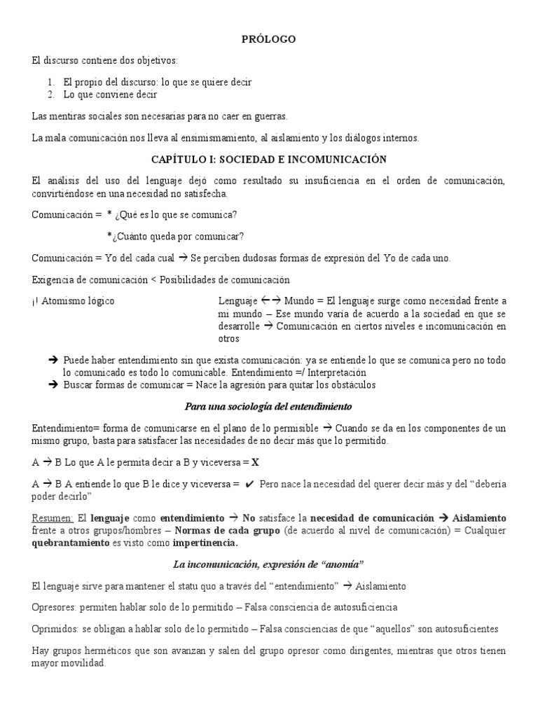 La Incomunicacion | PDF | Comunicación | Comportamiento
