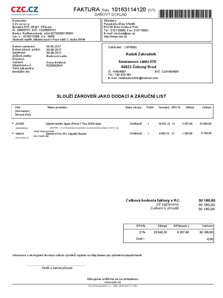 Techdata Czech 1karim | PDF