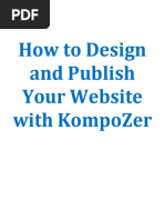 Beginner's Guide to Kompozer | PDF