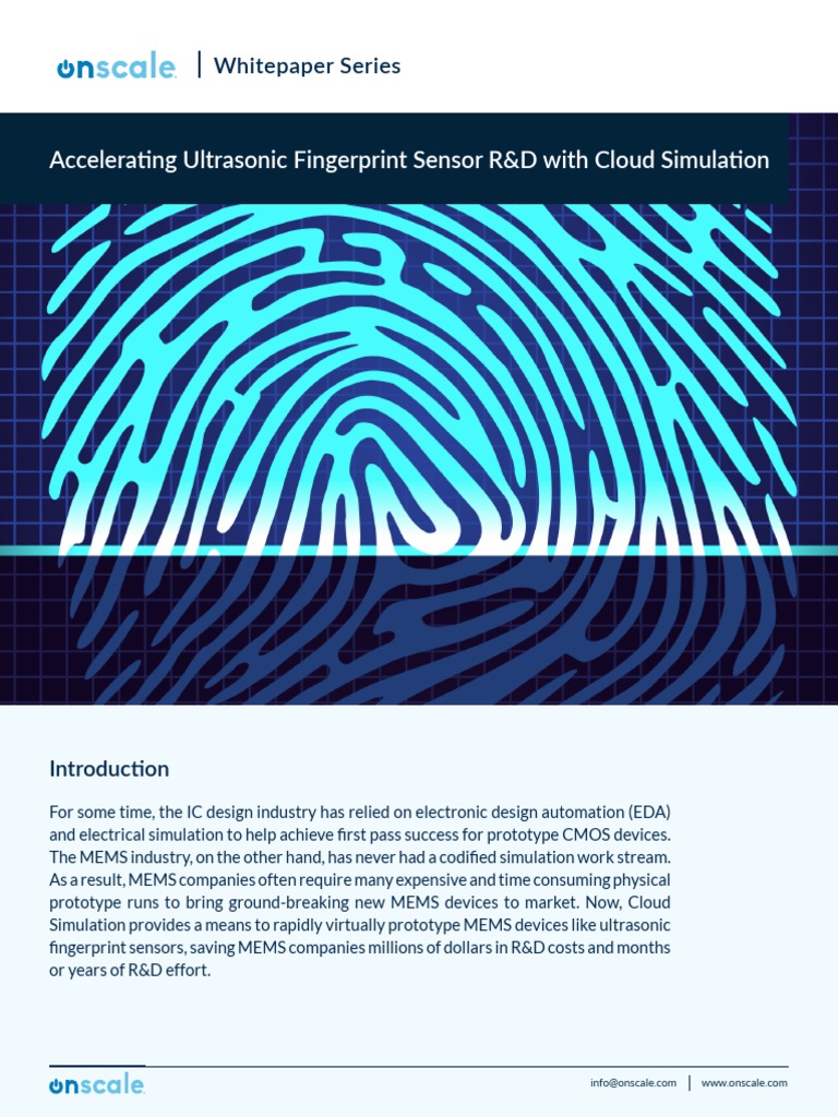 Accelerating Ultrasonic Fingerprint Sensor | PDF | Piezoelectricity ...