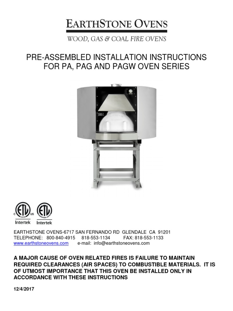 Pre-Assem Install Instructions 2018 | PDF | Fires | Chimney