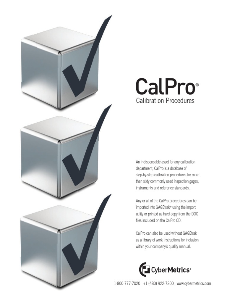 Calibration-Procedures 5ab0d4f41723dd349c80dc59 | PDF | Calibration | Tools