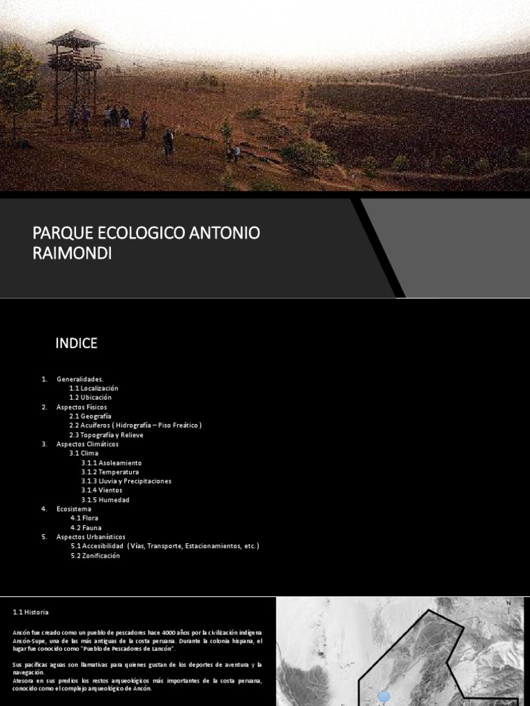Analisis Parque Antonio Raimondi | PDF | Desierto | Agua subterránea