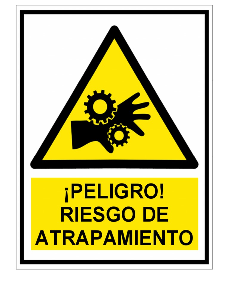 ¡Peligro! Riesgo De Atrapamiento