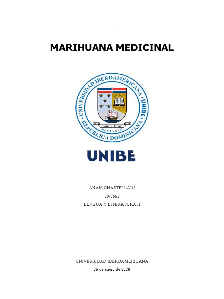 Marihuana Medicinal | PDF | Cannabis medicinal | Cannabis (Droga)