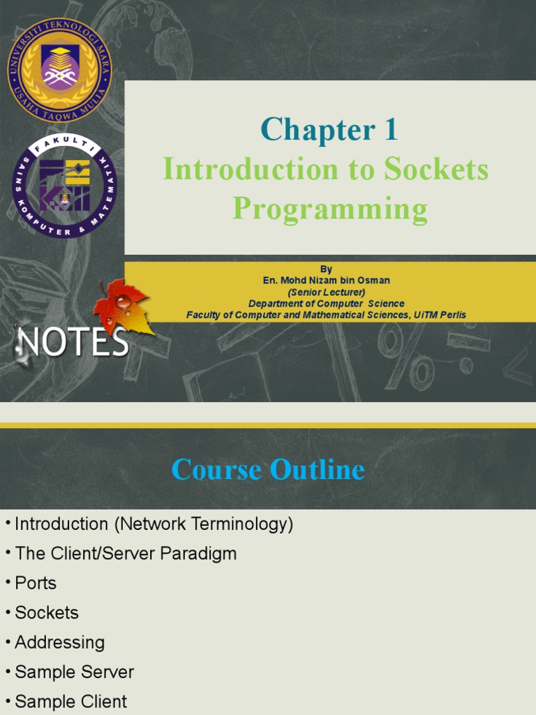 Chapter 1 - Introduction To Socket Programming | PDF | Client–Server ...