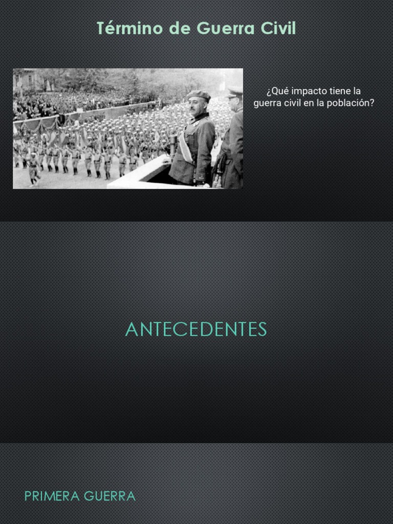 Impacto de Franco en la Guerra Civil Española | PDF | Francisco franco ...