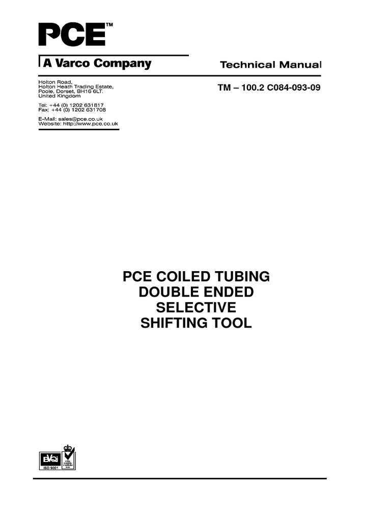 Pce Coiled Tubing Double Ended Selective Shifting Tool | PDF ...