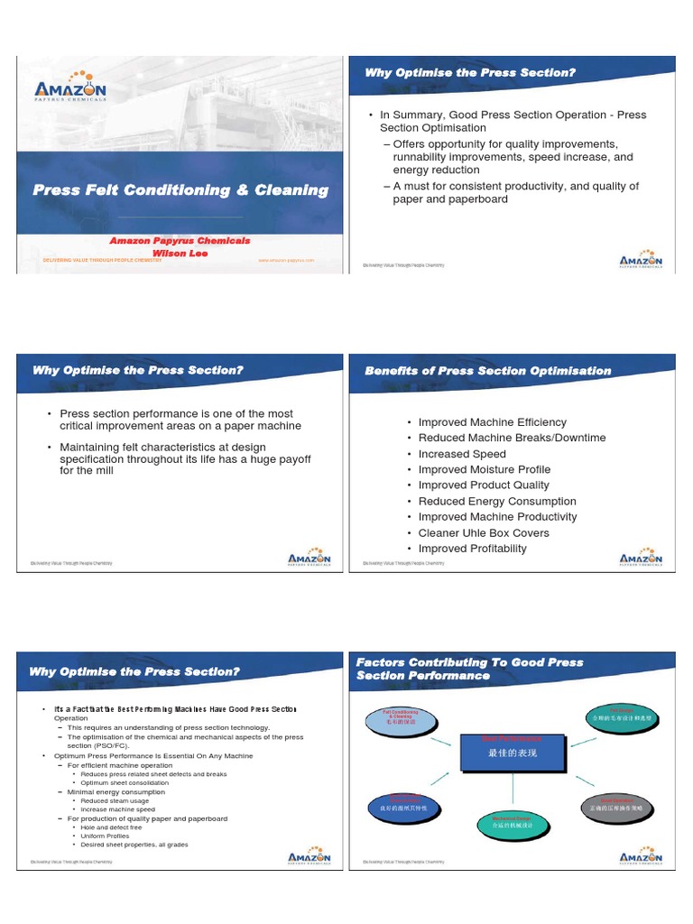 Press Section Felt Optimization Guide | PDF | Nonwoven Fabric | Shower