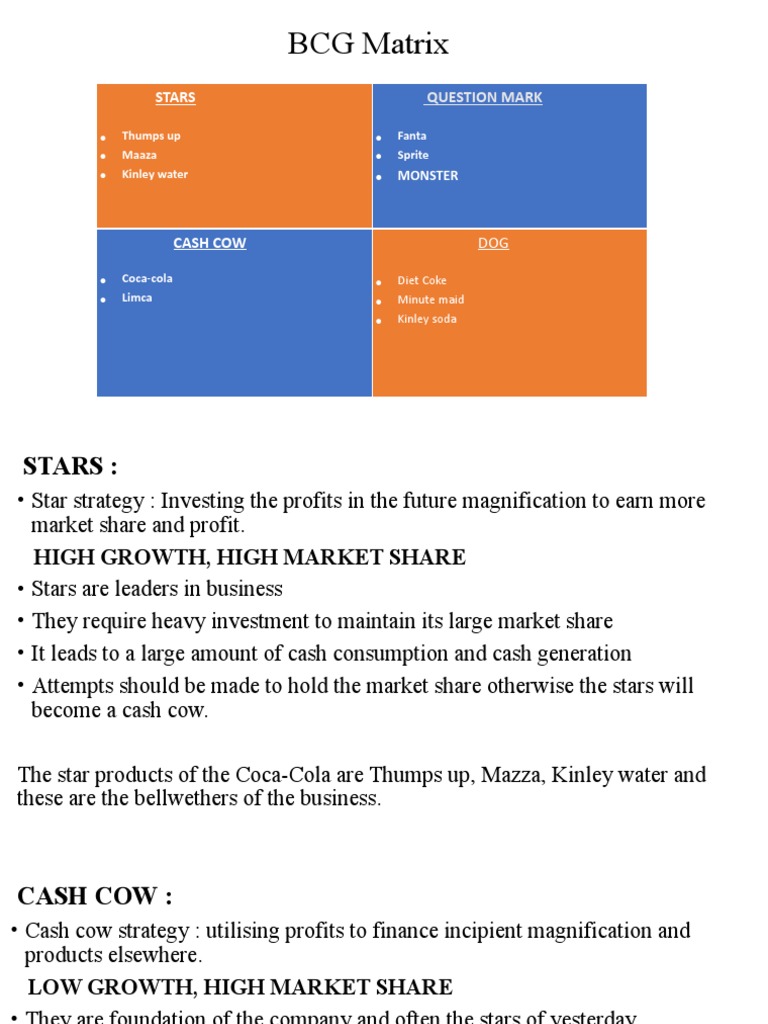 BCG Matrix | PDF | Coca Cola | Economies