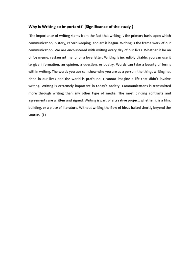 Importance of Writing Skills | PDF | Pedagogy | Neuropsychological ...