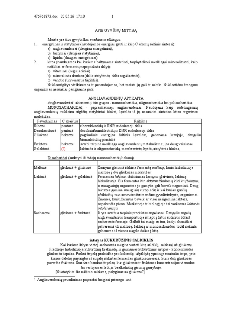 17 - Apie Gyvunu Mityba | PDF