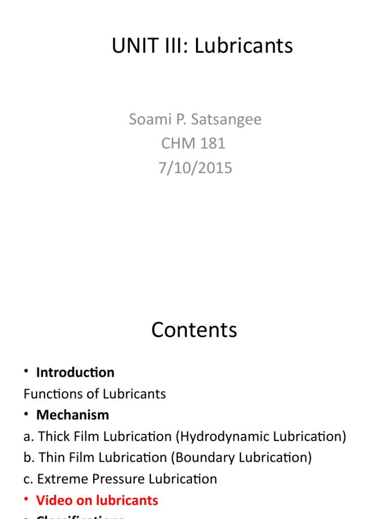Lubricants 1 | PDF | Polymers | Lubricant