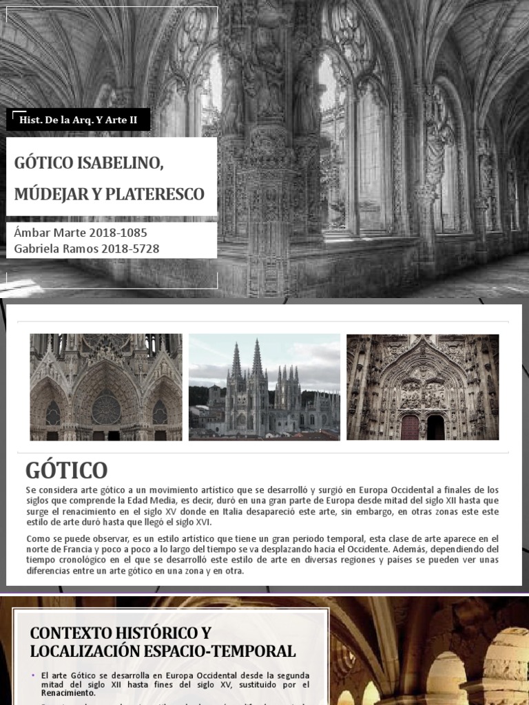 Gótico Isabelino y Plateresco en España | PDF | Arquitectura gótica ...